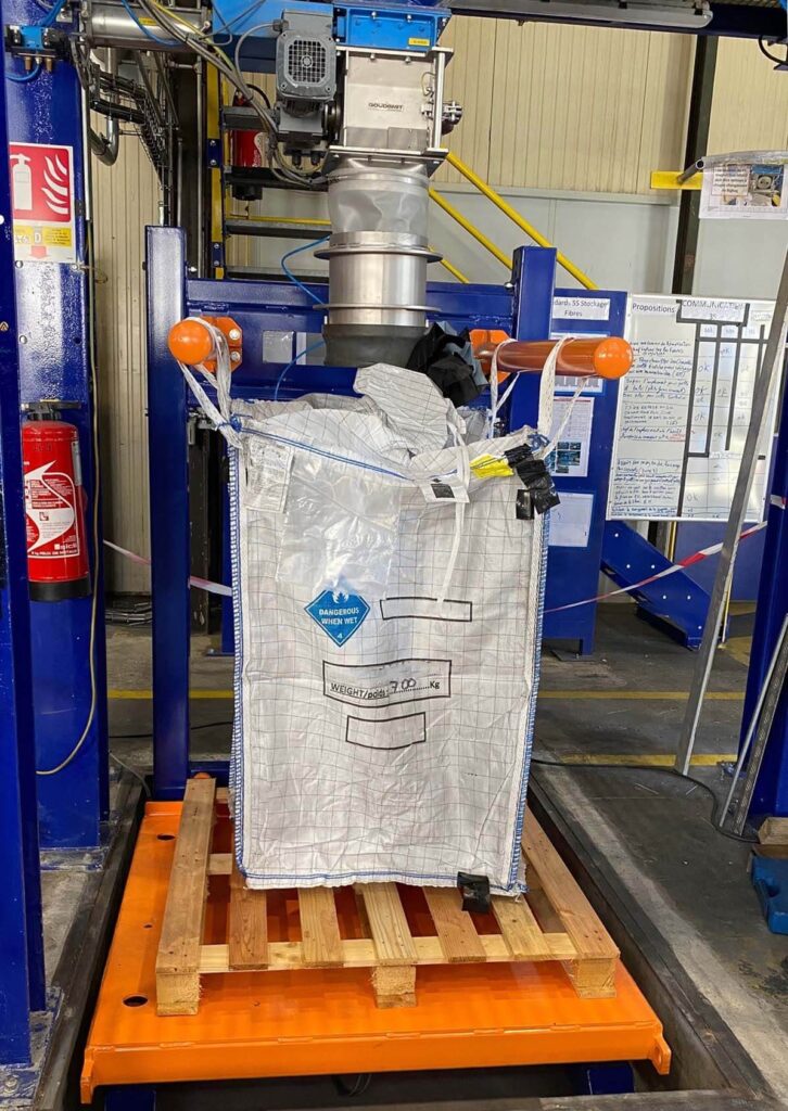 Remplacement d'une station de remplissage avec pesage big bag